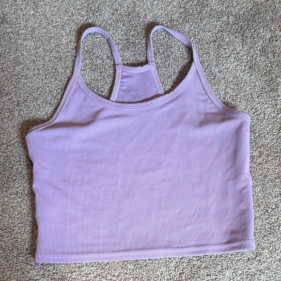 Fleo | Tops | Fleo Lilac Ribbed Tank Top | Poshmark